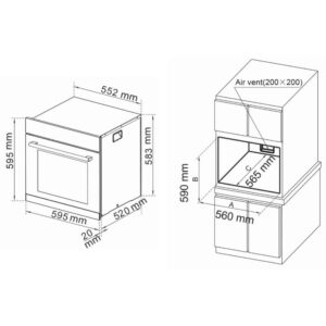 Robam built-in Oven |Built-in Oven in Nepal | Professional Oven R312